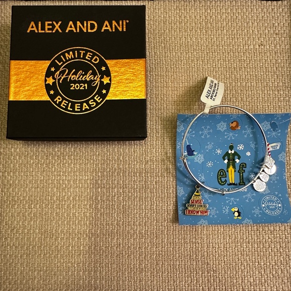 Alex and Ani | Jewelry | Nwt Alex And Ani Buddy The Elf Santa I Know Him Silver Bangle Bracelet ...
